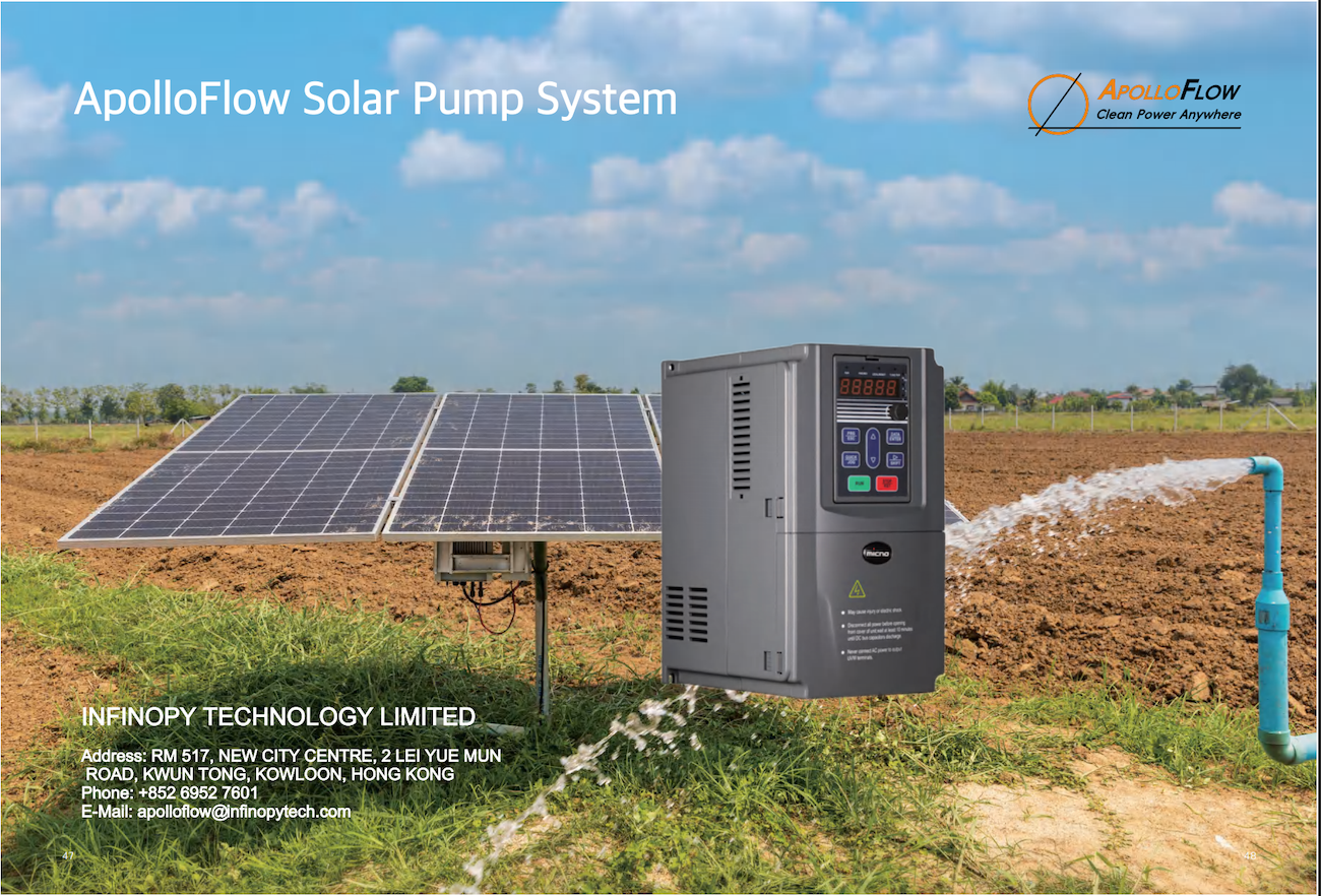 ApolloFlow Solar Pump Inverter 0.4kW ~ 110kW (Single Phase AC 220V/ 3 ...