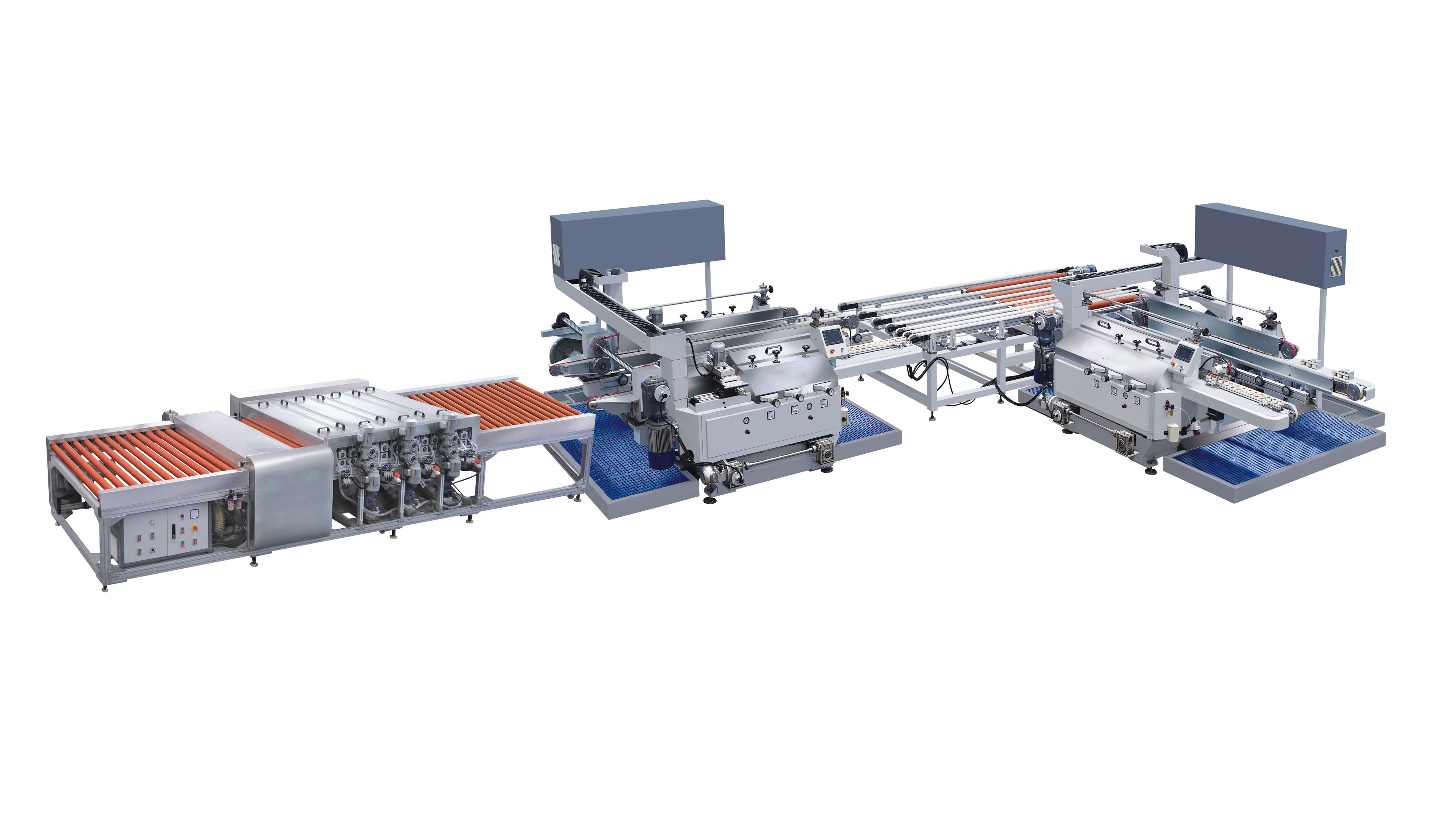 Glass Double Pencil C Edging Line / Machine