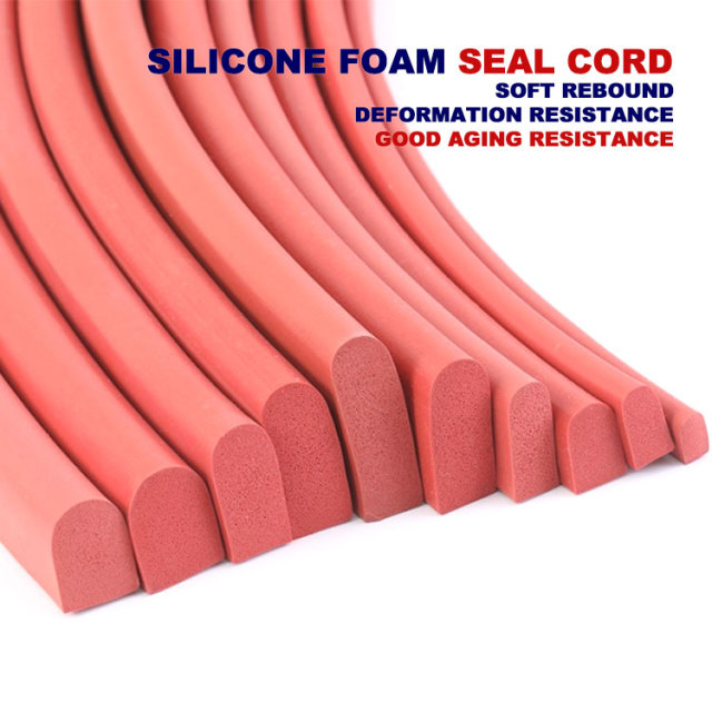 Silicone foam seal strip