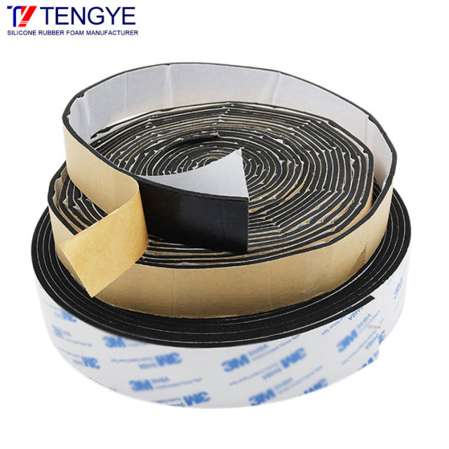 Back-adhesive foam sealing strip