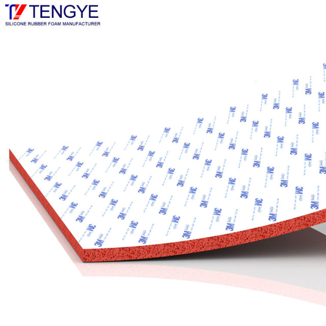 Self-adhesive silicone foam board