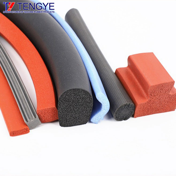 Heat resistant foam silicone strip