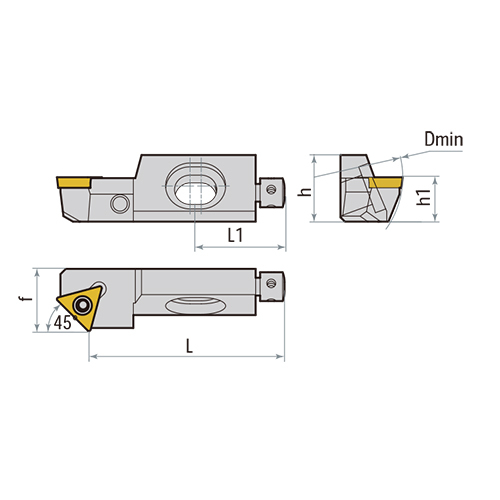 SSC Insert Holder For Roughing