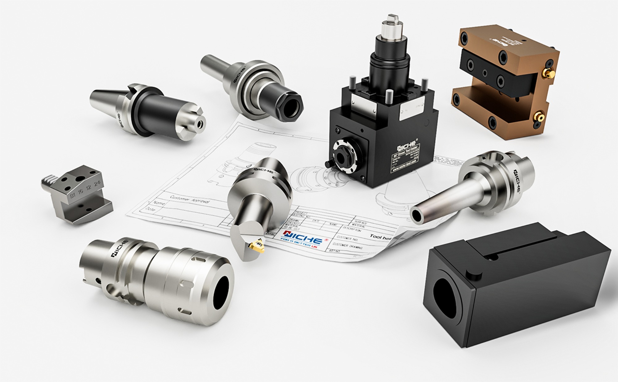 NICHE's Tooling System - BT/HSK/SK/BMT/VDI/Capto