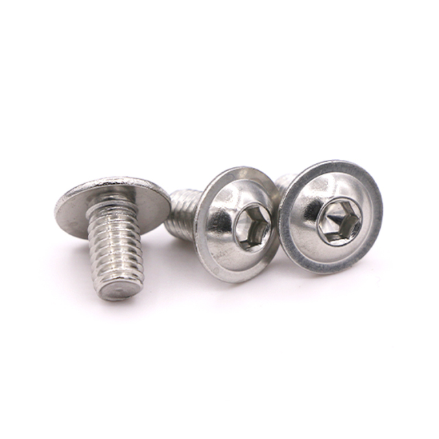ISO7380-2 Stainless Steel 316 Hex Socket Button Head Screws With Collar