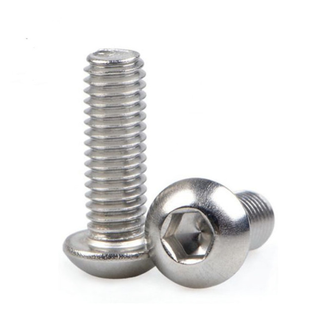 Inch ASME B18.3BT Stainless Steel Hex Socket Button Head Screws