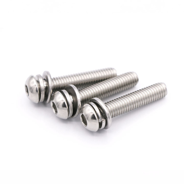 Stainless Steel Hex Socket Button Head Sems Screws