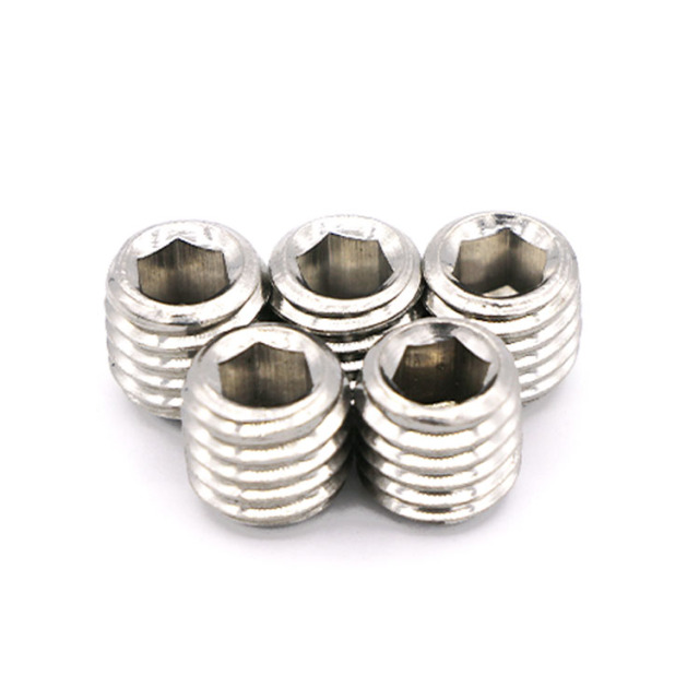 DIN913 Hex Socket Flat End Stainless Steel Set Screws