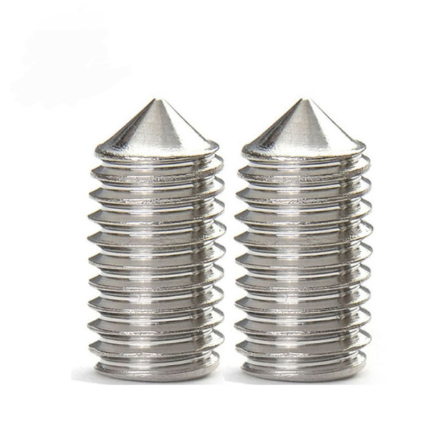 DIN914 Stainless Steel Hexagon Socket Cone Point Set Screws
