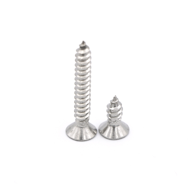 DIN7982 SS304 Stainless Steel Cross Countersunk Head Self-tapping Screws