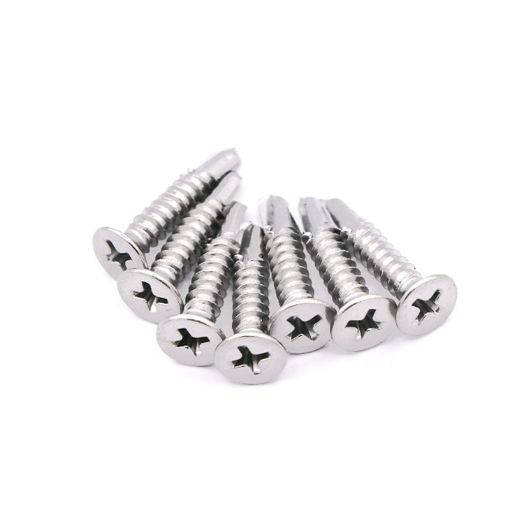 DIN7504P Stainless Steel 304 Cross Countersunk Head Self Drilling Screws