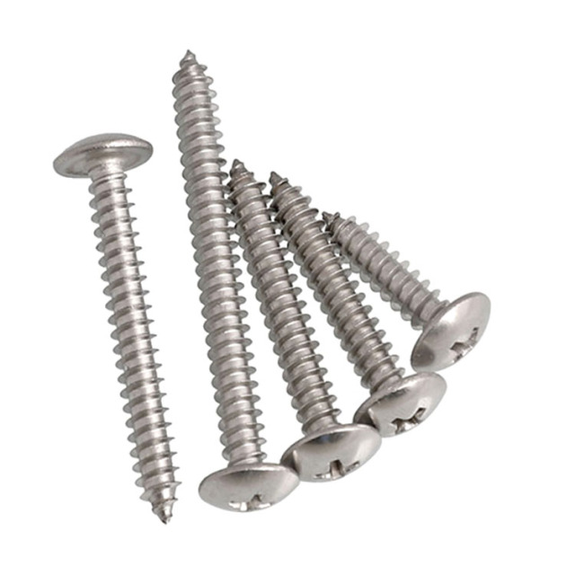 JISB1122T Stainless Steel 316 Cross Truss Head Self-tapping Screws