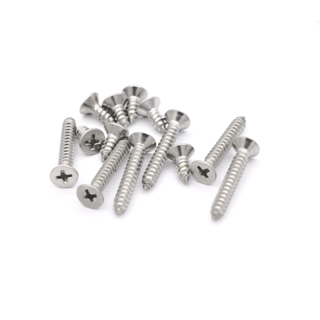 DIN7982 Stainless Steel 316 Cross Drive Countersunk Head Self-tapping Screws