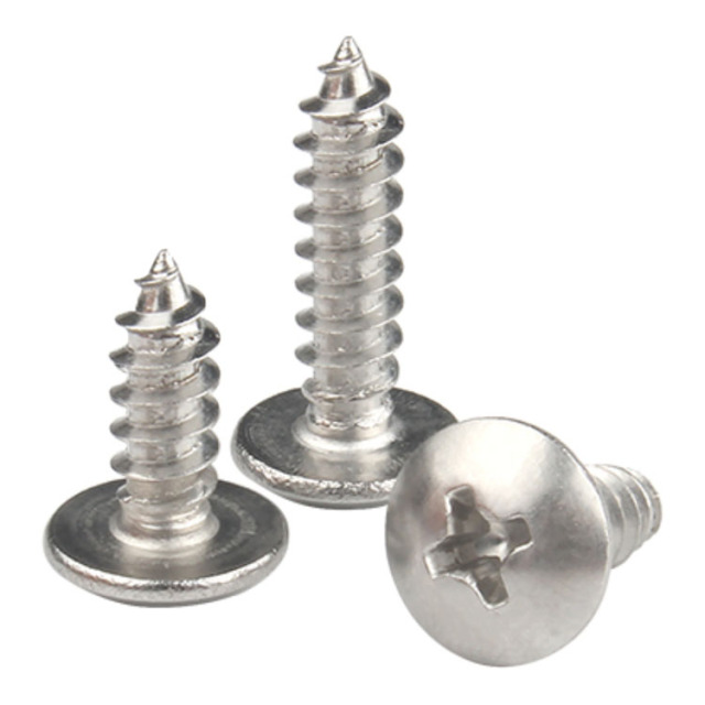 JISB1122T Stainless Steel 304 Cross Truss Head Self-tapping Screws