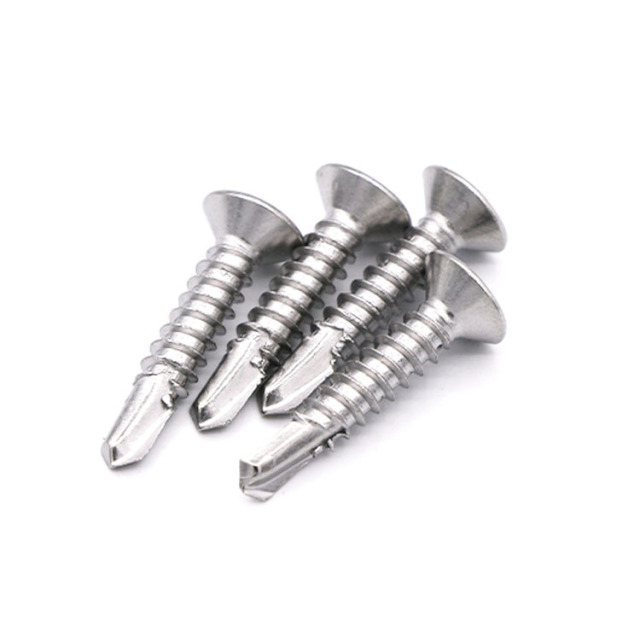 DIN7504P Stainless Steel 304 Cross Countersunk Head Self Drilling Screws
