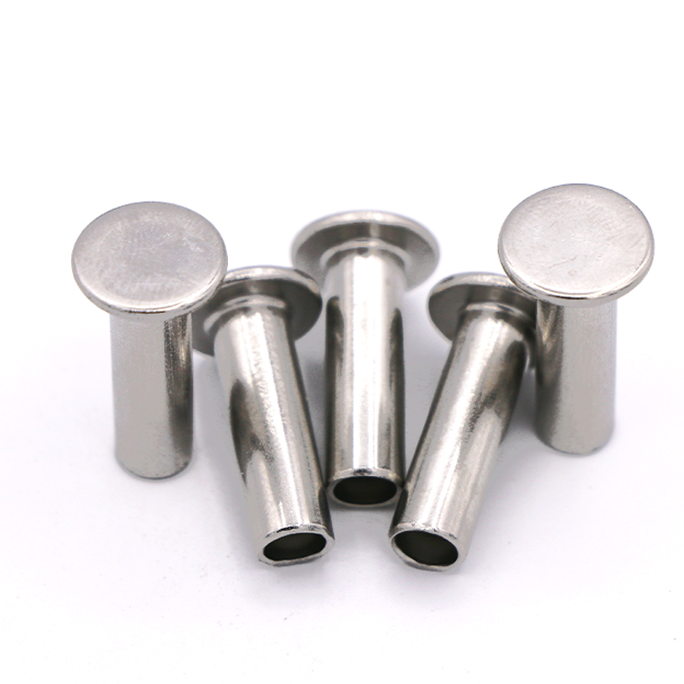 Stainless Steel Flat Head Semi-tubular Rivets