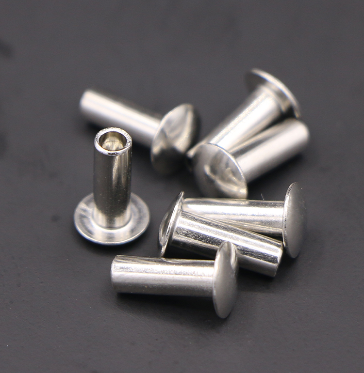 Stainless Steel Pan Flat Head Semi-hollow Rivets