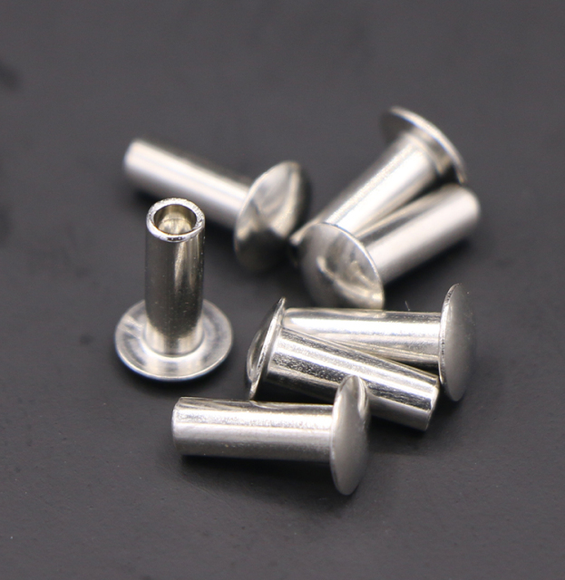Stainless Steel Pan Flat Head Semi-hollow Rivets