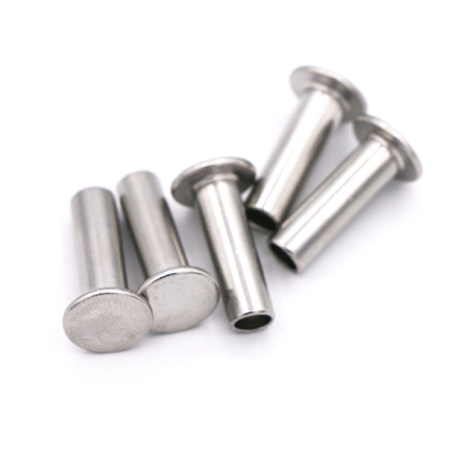 Stainless Steel Large Flat Thin Head Semi-tubular Rivets
