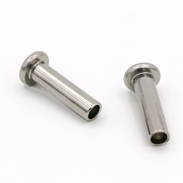 Customized Stainless Steel Flat Head Semi-hollow Rivets