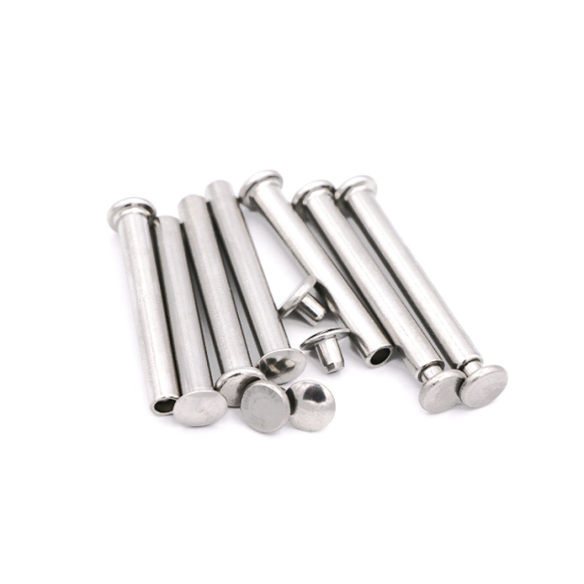 Customized Stainless Steel Flat Head Semi-tubular Rivets