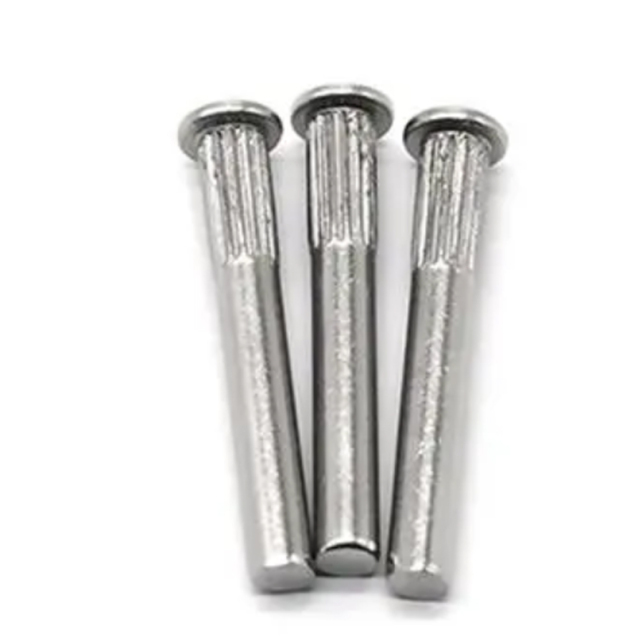 Round Head Self Tapping Driver Solid Rivets For Name Plate With Knurling