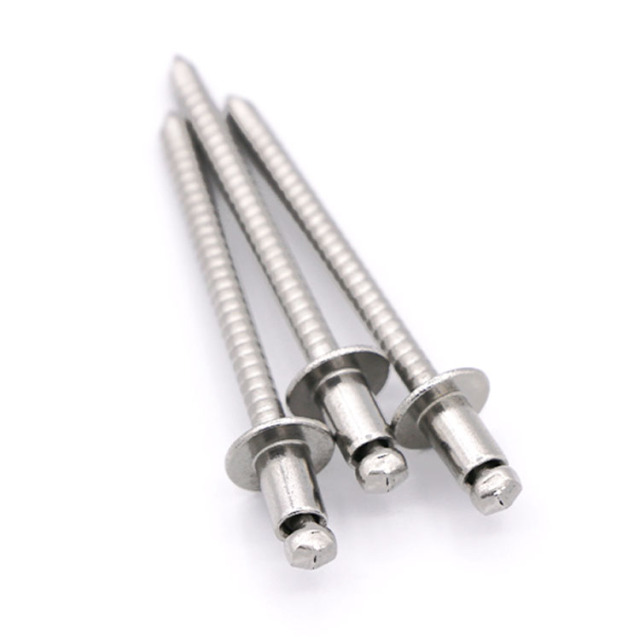 DIN7337 A Open Type Domed Head SS304/304 Full Stainless Steel Blind Pop ...