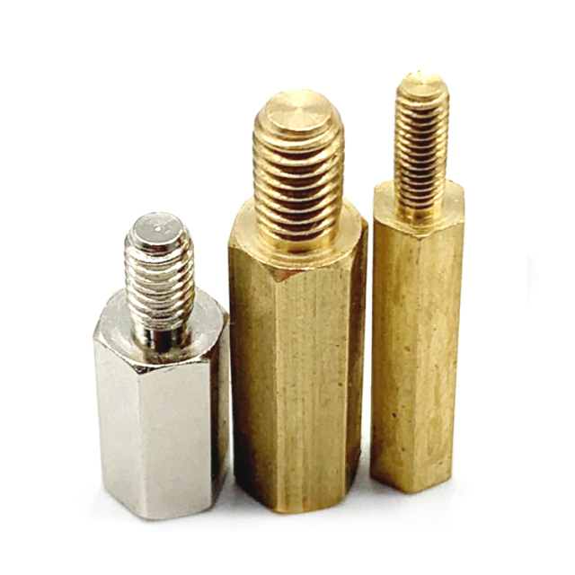 304 316 Stainless Steel Brass Round and Hex Threaded PCB Male Female ...