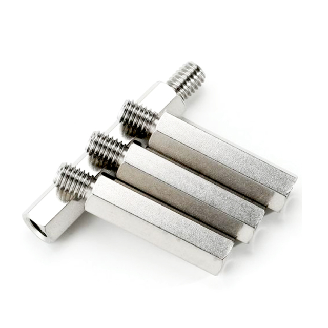 Stainless Steel Brass Round and Hex Threaded PCB Male Female screw ...