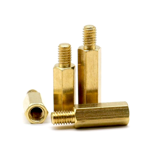 Stainless Steel Brass Round and Hex Threaded PCB Male Female screw ...