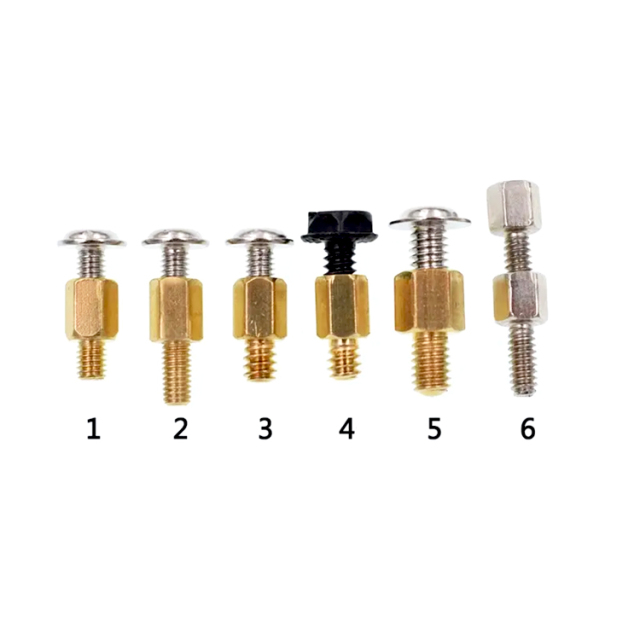 Stainless Steel Brass Round and Hex Threaded PCB Male Female screw ...