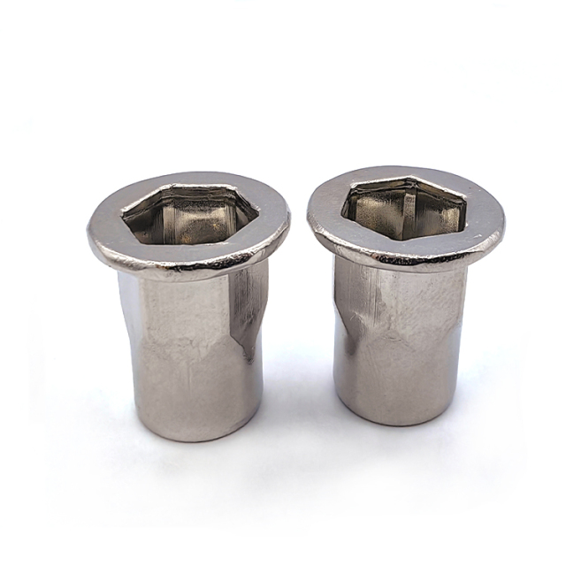 Flat Head Half Hex Riveting Nuts