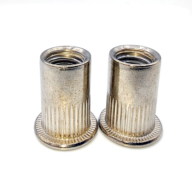 Flat Head Knurled Riveting Nuts