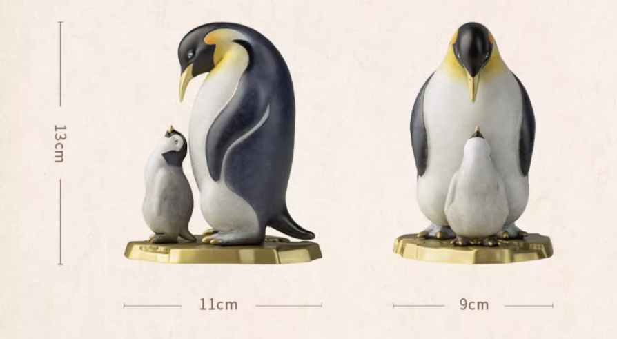 Emperor Penguin in Master Copper's Collection of 100 Birds