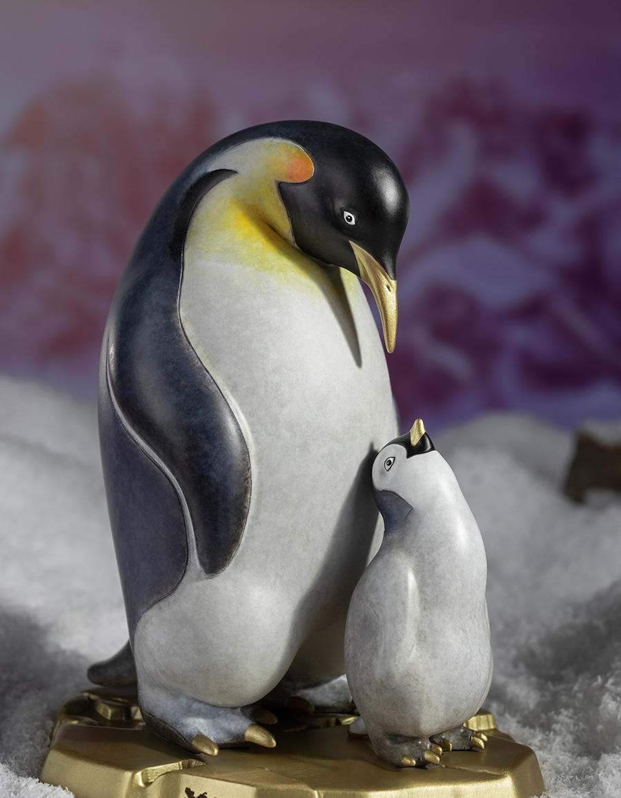 Emperor Penguin in Master Copper's Collection of 100 Birds