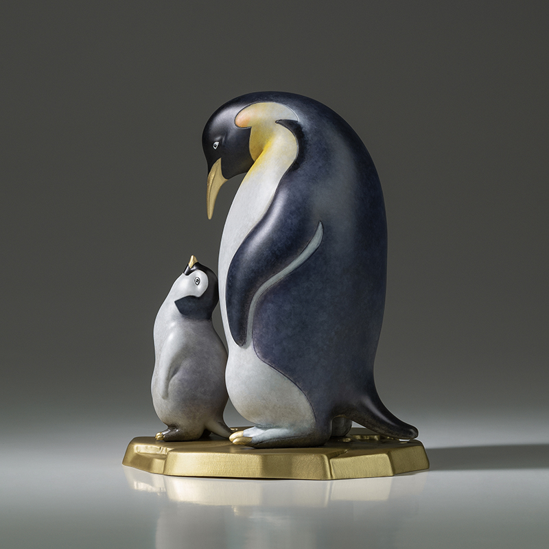 Emperor Penguin in Master Copper's Collection of 100 Birds