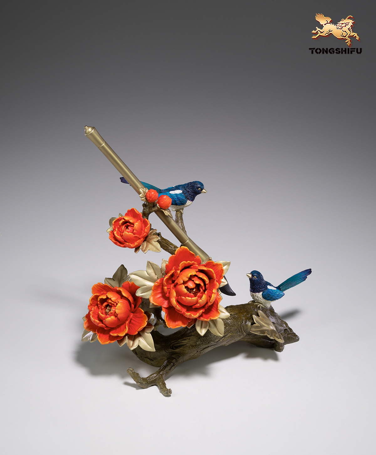 Miao Bi Sheng Hua Table Decor /Birds # Flowers