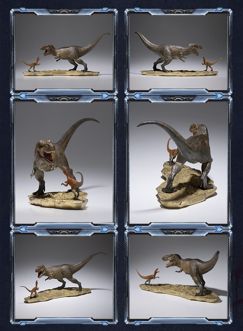 JURASSIC WORLD DINOSAURS-- TYRANNOSAURUS REX&RAPATOR