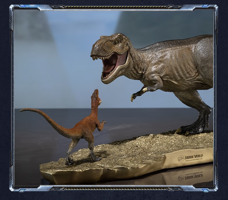 JURASSIC WORLD DINOSAURS-- TYRANNOSAURUS REX&RAPATOR