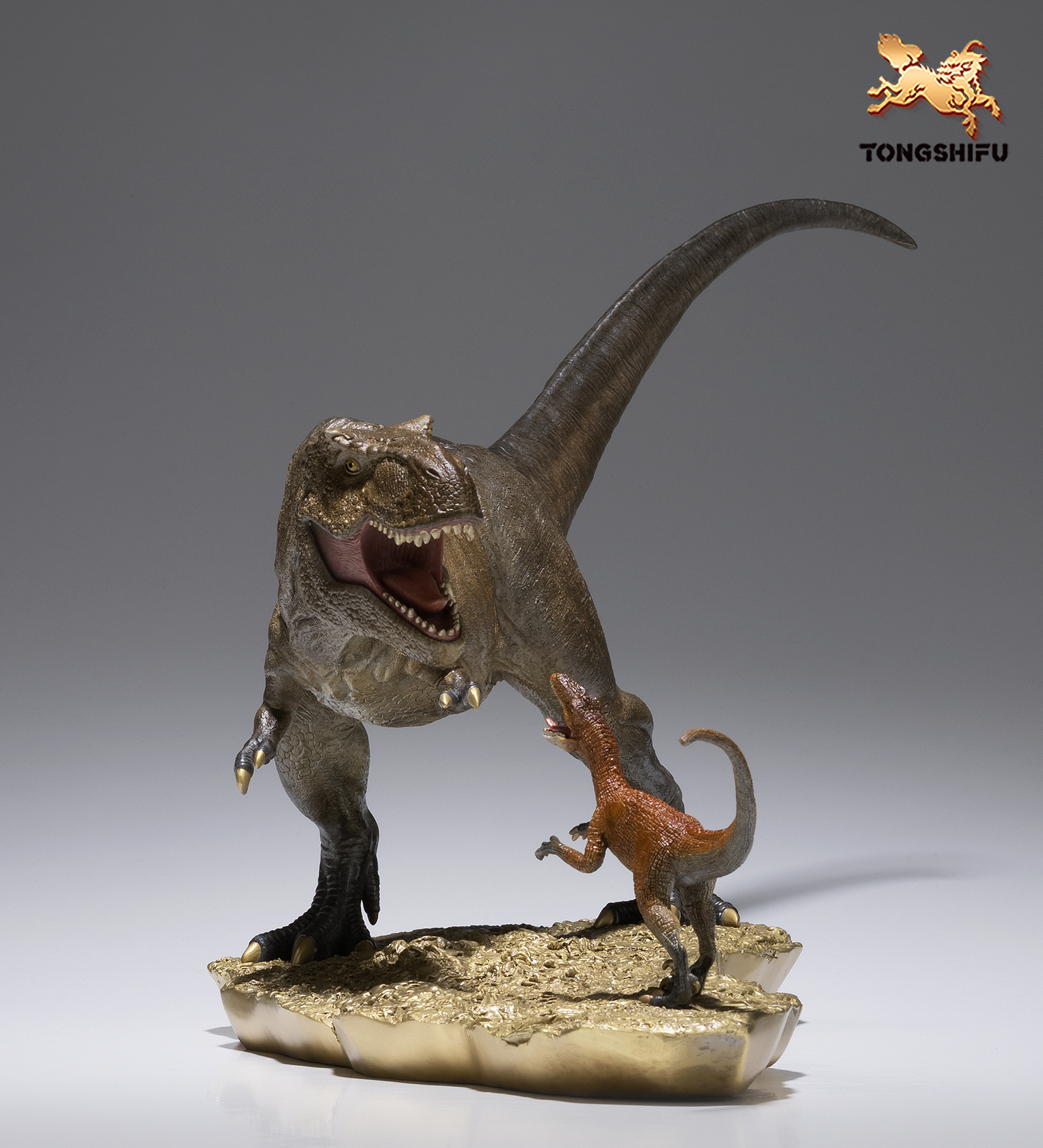 JURASSIC WORLD DINOSAURS-- TYRANNOSAURUS REX&RAPATOR