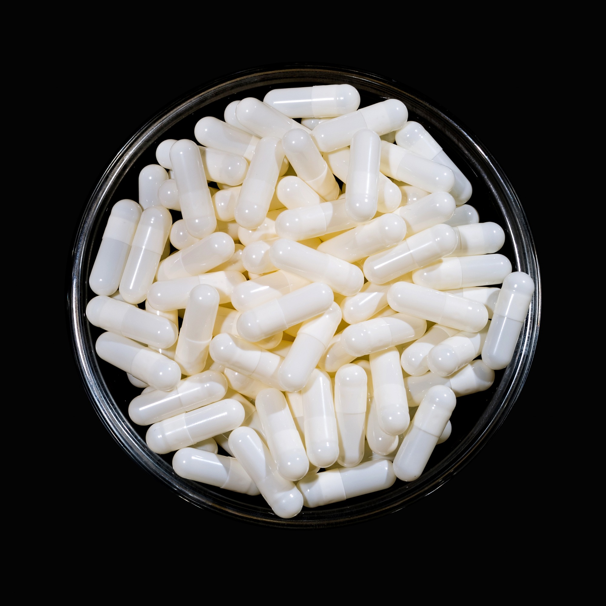 Size 0 White/White Zinc Oxide Gelatin Empty Capsule