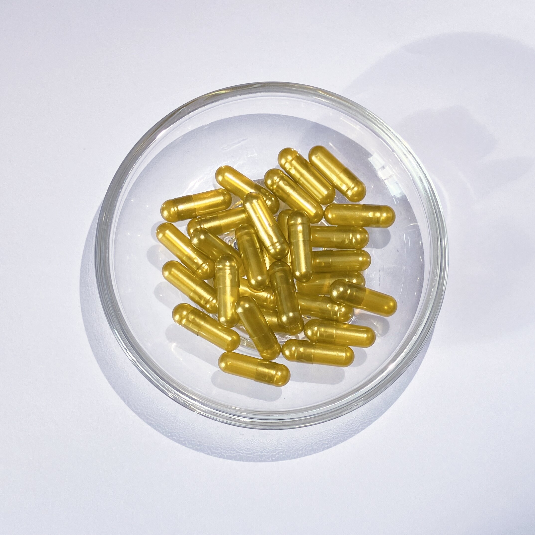 Size 0 Yellow/Yellow Pearl HPMC Empty Capsule