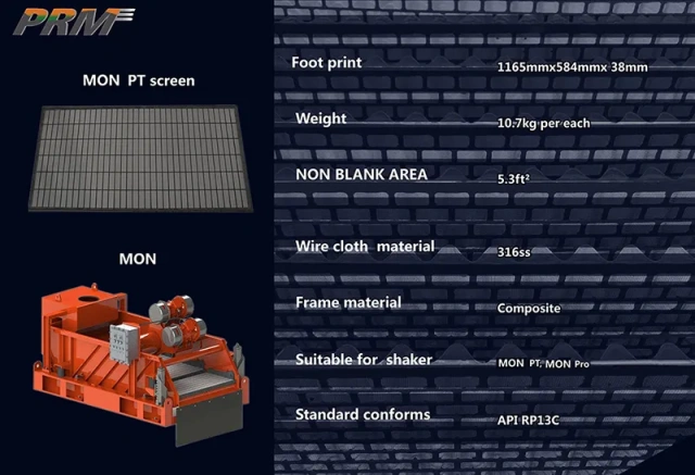 MON-PT Shaker Screen – High-Efficiency Solids Control for Drilling ...