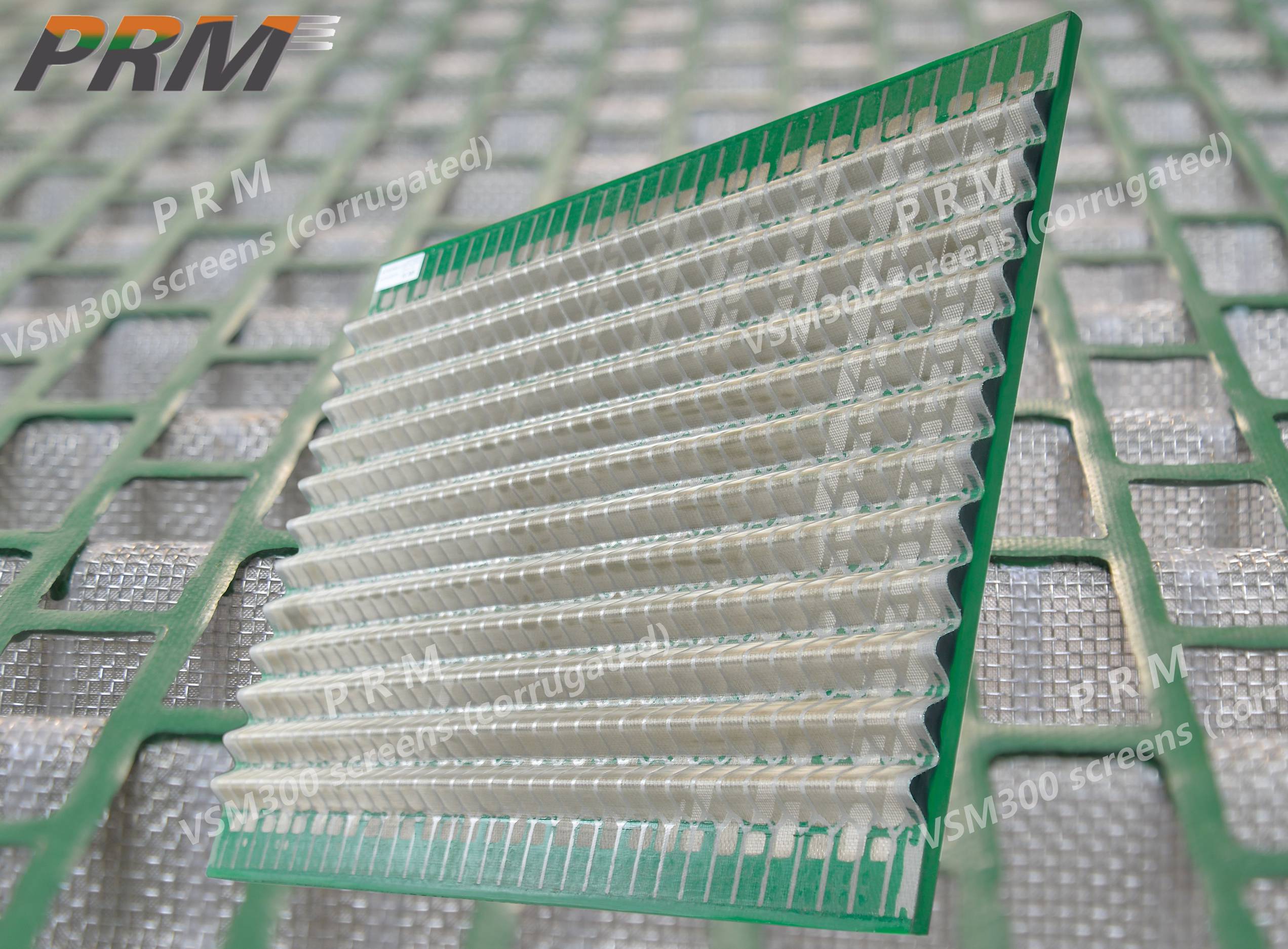 VSM300 Shaker Primary Deck Replacement Screens – Corrugated One-Piece ...