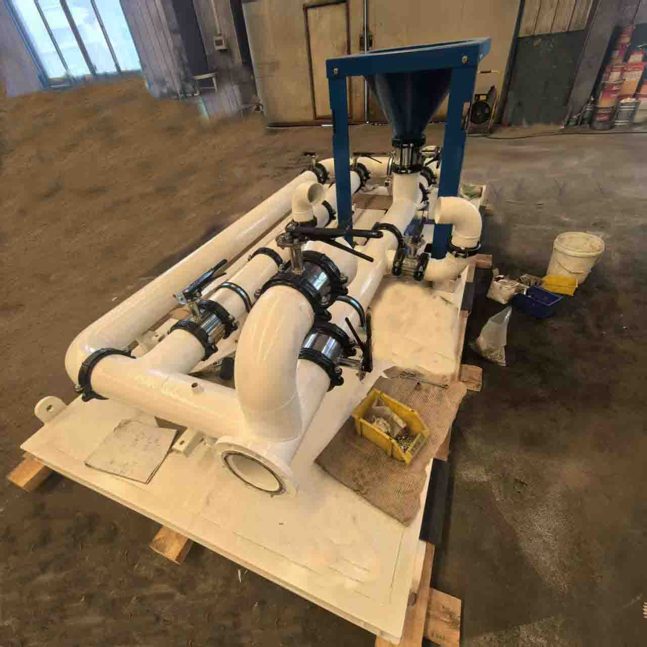 High shear and low shear mud mixing skid