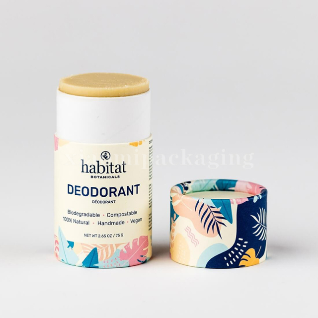 Custom Recyclable Biodegradable Deodorant Stick Packaging Tubes