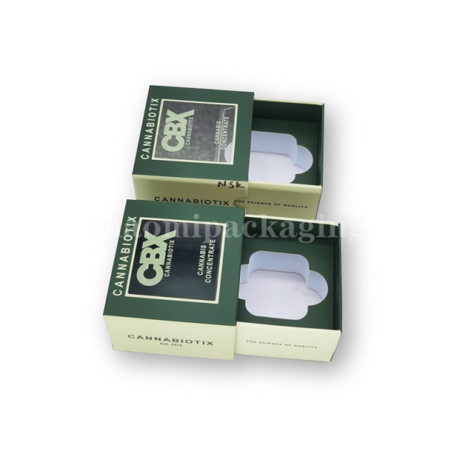 Compostable Cardboard Cannabis Concentrate Box W/ Press Button & See ...