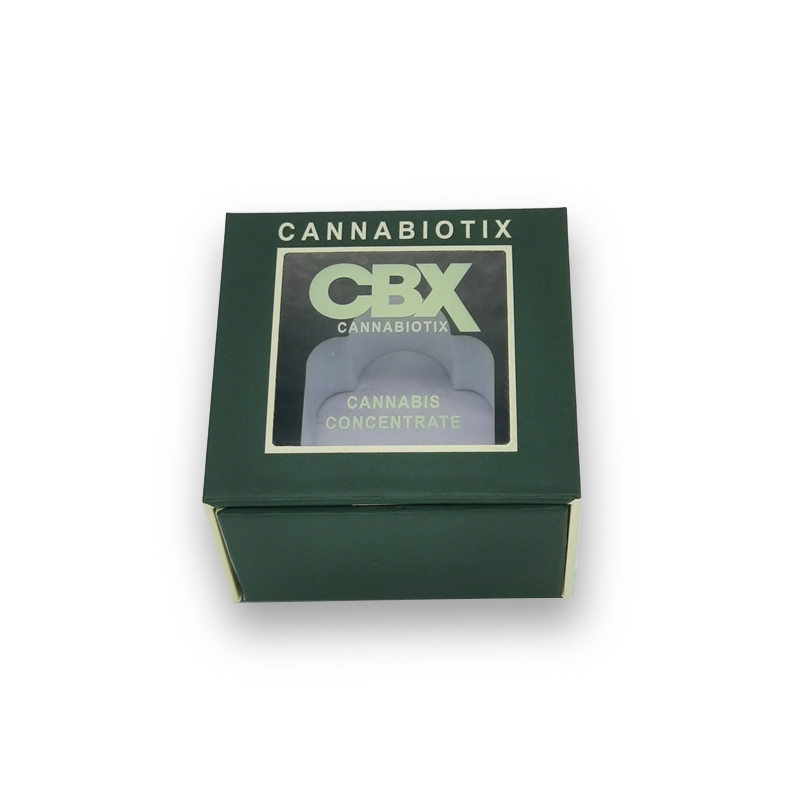 Compostable Cardboard Cannabis Concentrate Box W/ Press Button & See ...