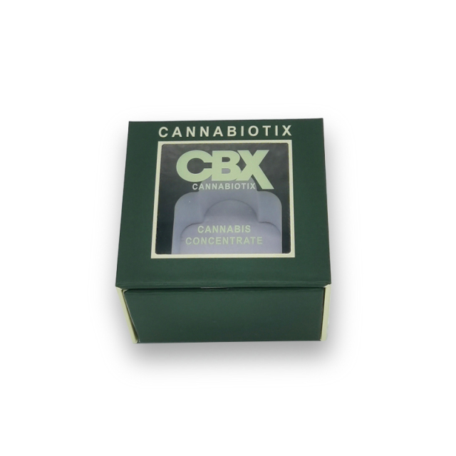 Compostable Cardboard Cannabis Concentrate Box W/ Press Button & See ...
