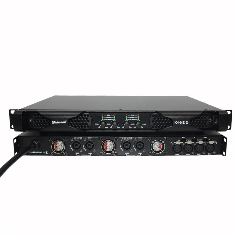 K4-800 Class D 4 Channels Digital Power Amplifier 800 Watts Amplificador Professional Audio,K ...